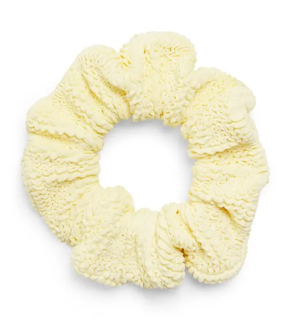Hunza G Crinkle Scrunchie - Yellow