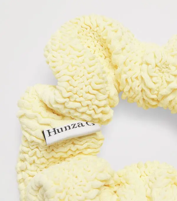 Hunza G Crinkle Scrunchie - Yellow