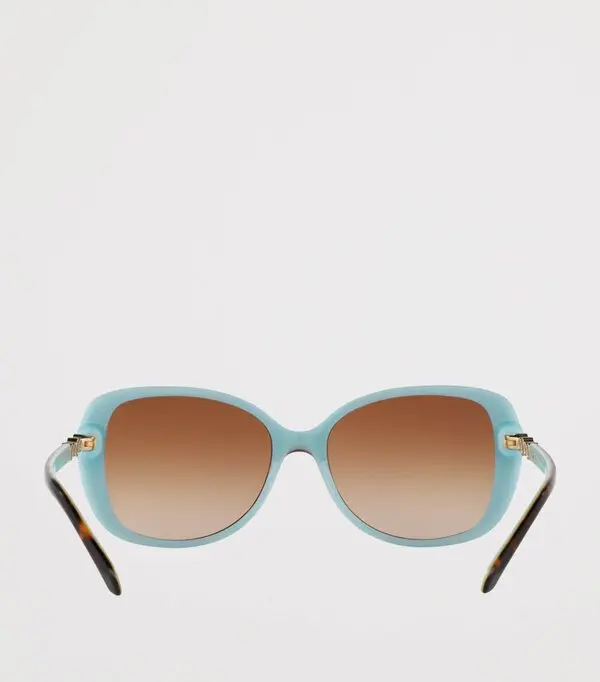 Tiffany & Co. Acetate Round Frame Sunglasses - Blue