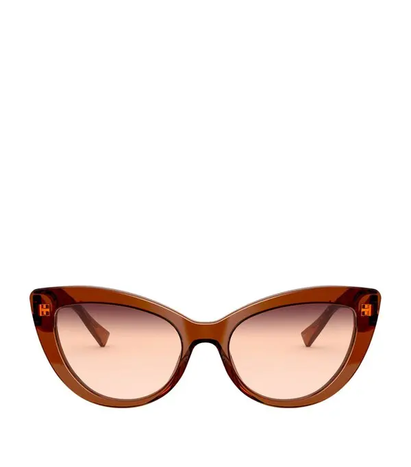 Versace Acetate Cat-eye Sunglasses - Brown