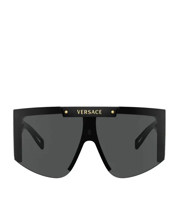 Versace Acetate Shield Sunglasses - Black