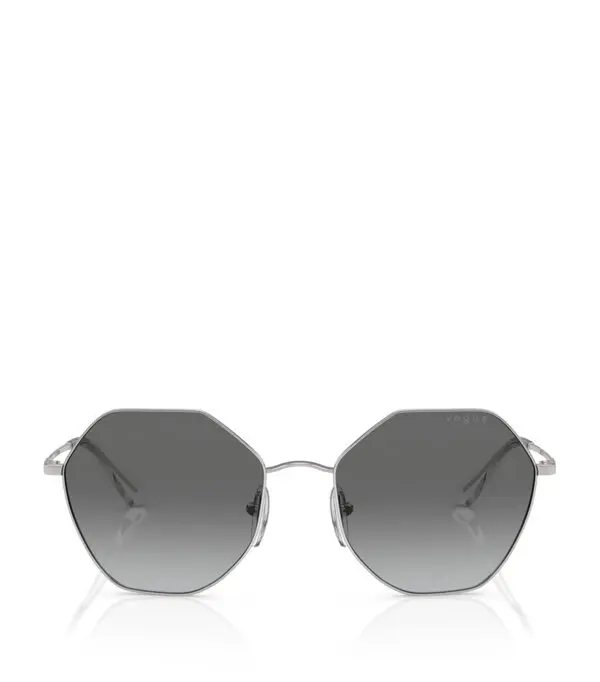 VOGUE Metal Octagon Sunglasses - Silver