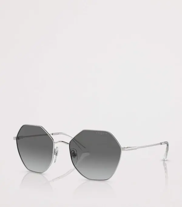 VOGUE Metal Octagon Sunglasses - Silver