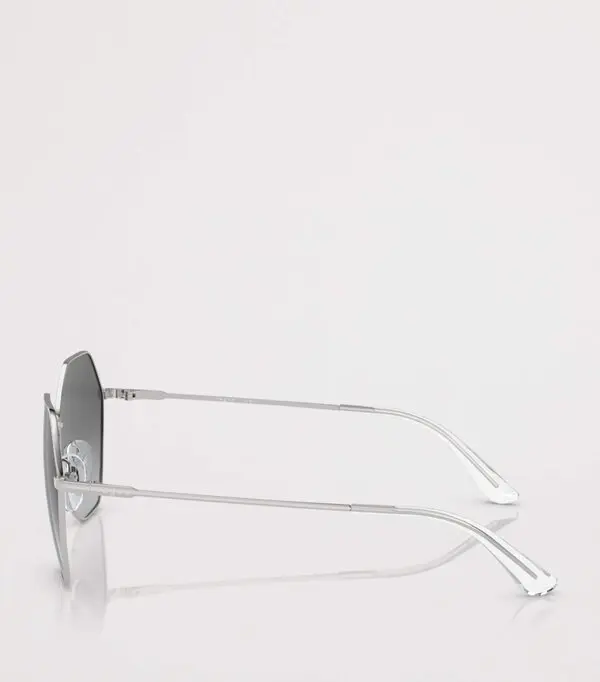 VOGUE Metal Octagon Sunglasses - Silver