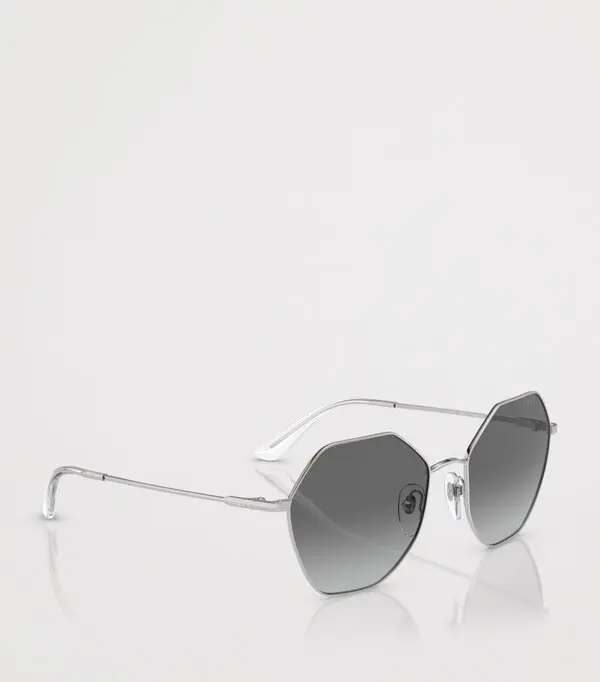 VOGUE Metal Octagon Sunglasses - Silver