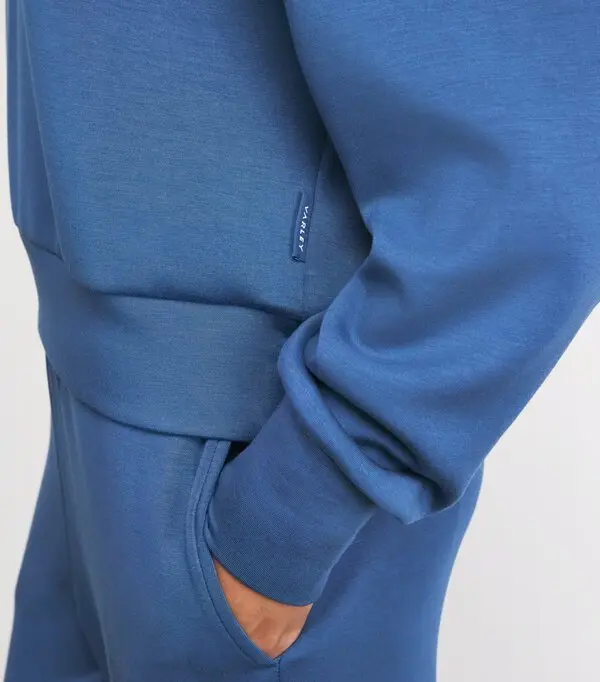 Varley Doublesoft Davidson Quarter-zip Sweatshirt - Blue