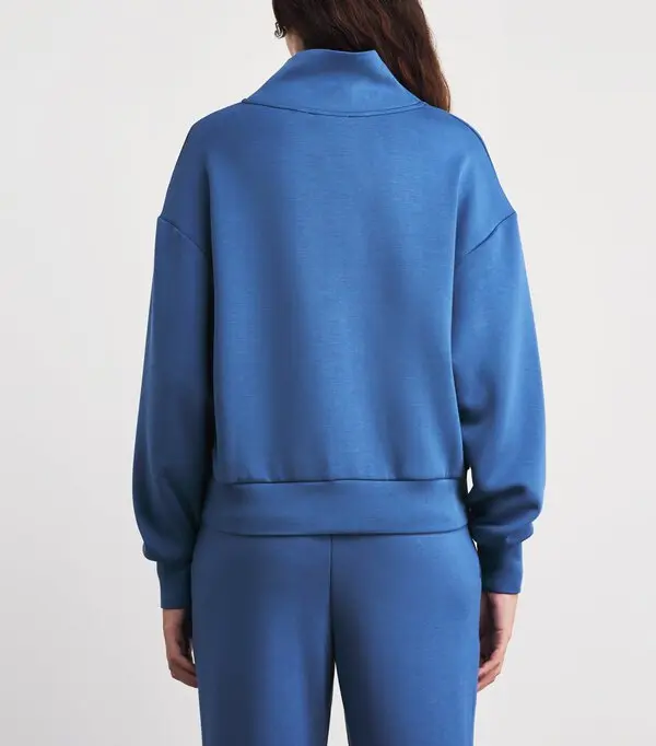 Varley Doublesoft Davidson Quarter-zip Sweatshirt - Blue