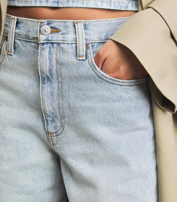 Paige Faye Denim Shorts - Blue