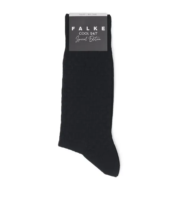 Falke Cotton-blend Cool 24/7 Socks - Black