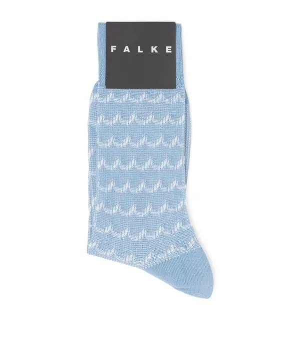 Falke Cotton-blend Sea Rock Crew Socks - Blue
