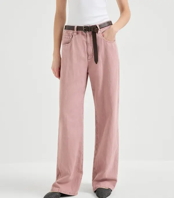 Brunello Cucinelli Cotton-linen Garment-dyed Trousers