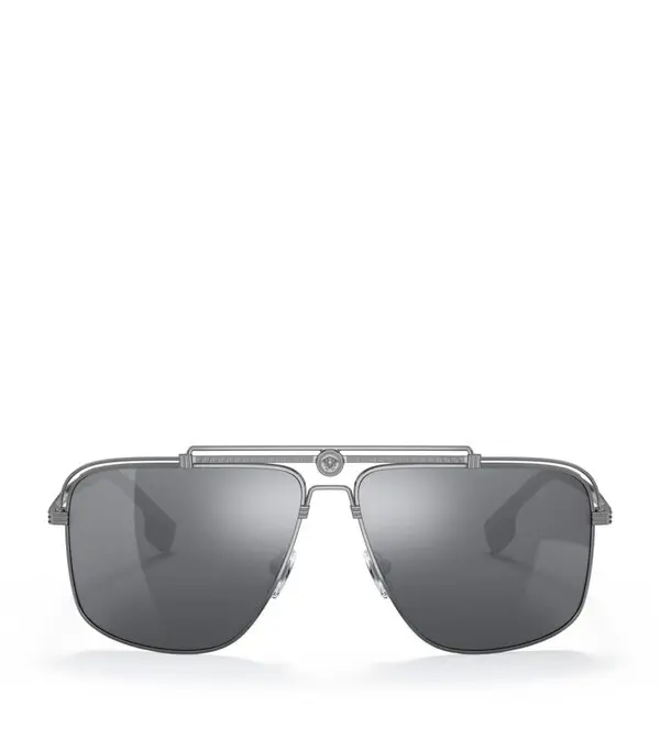 Versace Metal Ve2242 Medusa Sunglasses - Grey