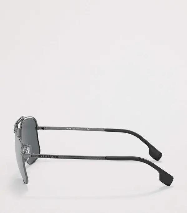 Versace Metal Ve2242 Medusa Sunglasses - Grey