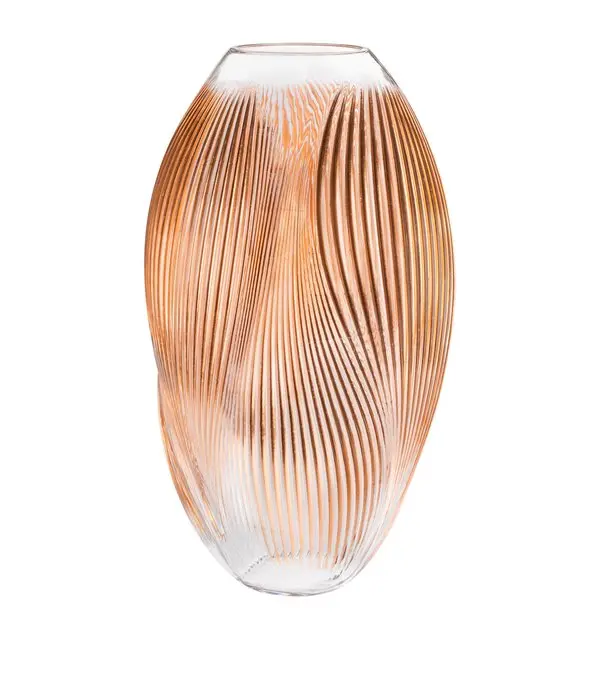 Lalique Extra Large Crystal Alizé Vase