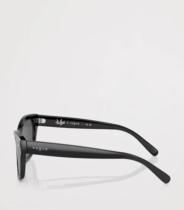 VOGUE Acetate Cat Eye Sunglasses - Black