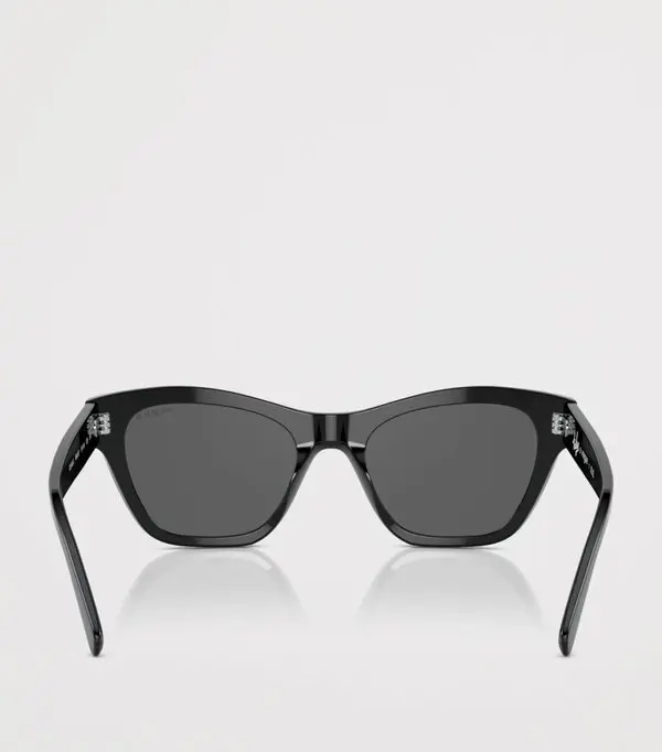 VOGUE Acetate Cat Eye Sunglasses - Black