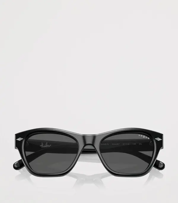 VOGUE Acetate Cat Eye Sunglasses - Black