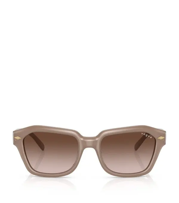 VOGUE Acetate Irregular Sunglasses - Brown