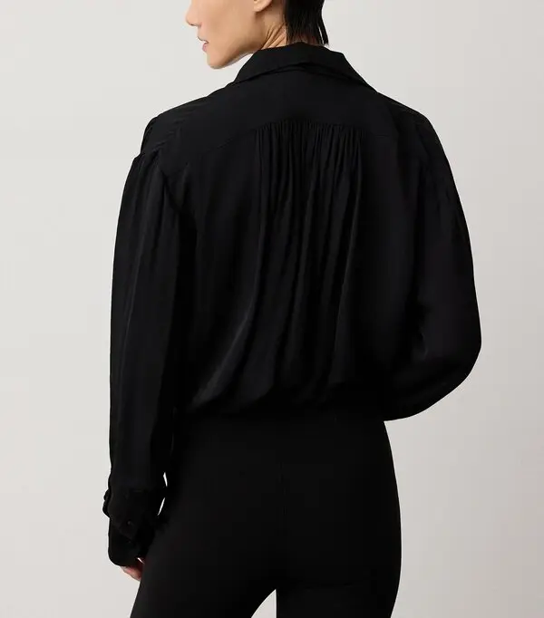 Ralph Lauren Satin Karmen Oversized Shirt