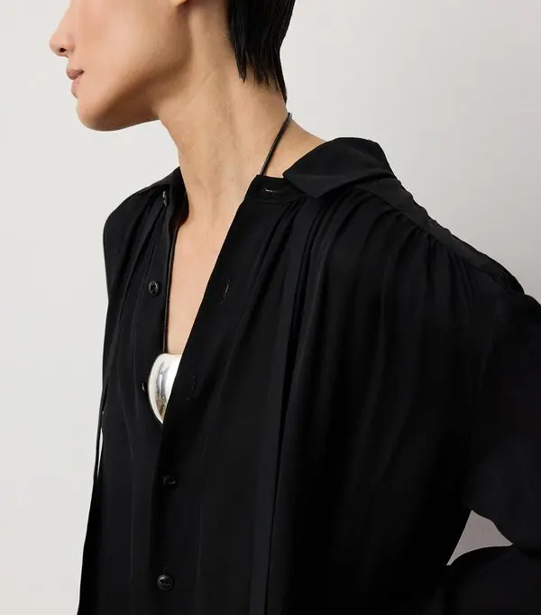Ralph Lauren Satin Karmen Oversized Shirt
