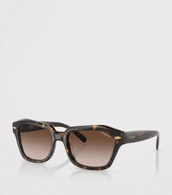 VOGUE Acetate Irregular Sunglasses - Brown