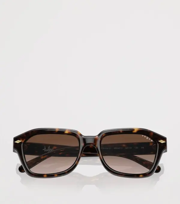 VOGUE Acetate Irregular Sunglasses - Brown
