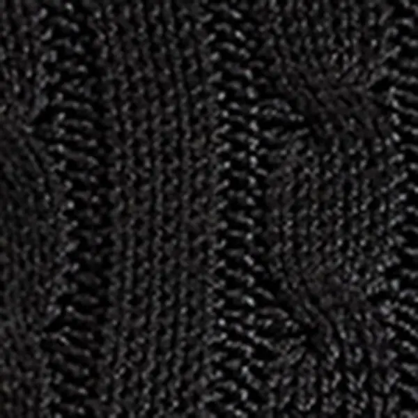Ralph Lauren Silk Cable-knit Cropped Cardigan - Black