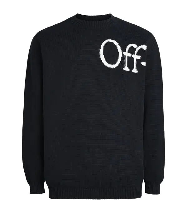 Off-White Logo-Detail Sweater - Black | Editorialist