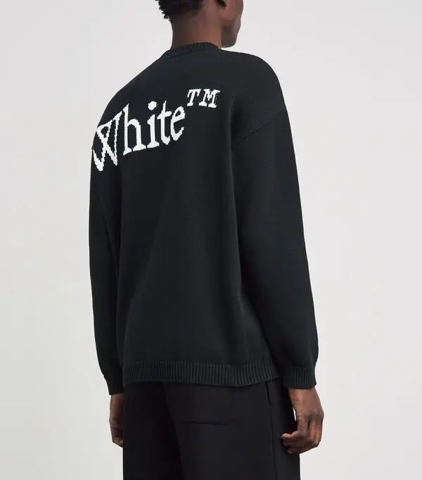 Off-White Logo-Detail Sweater - Black | Editorialist