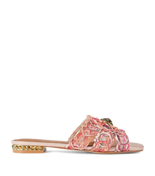 Kurt Geiger Woven Chelsea Flat Sandals - Pink