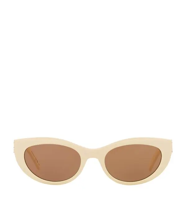 Saint Laurent Acetate Cat Eye Sunglasses - Ivory