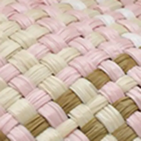 Burberry Raffia Bucket Hat With Knight Stamp - Pink