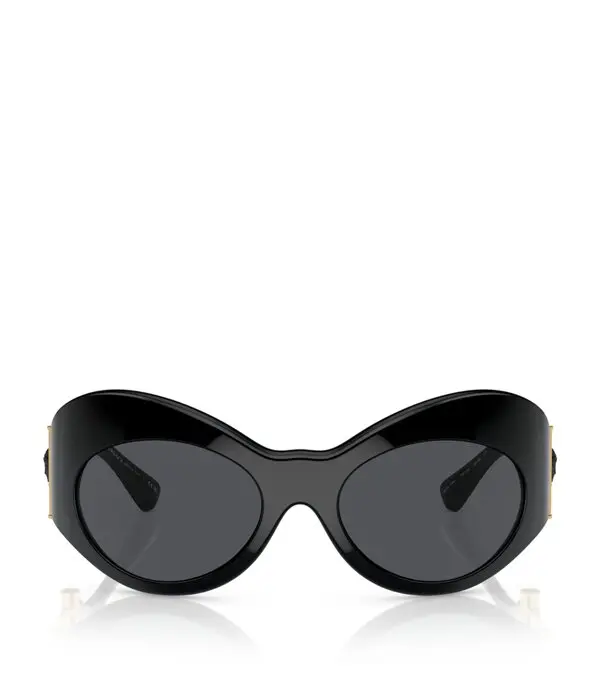 Versace Acetate Irregular Sunglasses - Black
