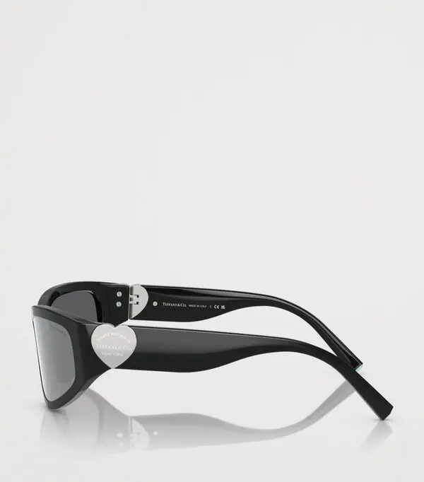 Tiffany & Co. Acetate Tf4217 Irregular Sunglasses - Black
