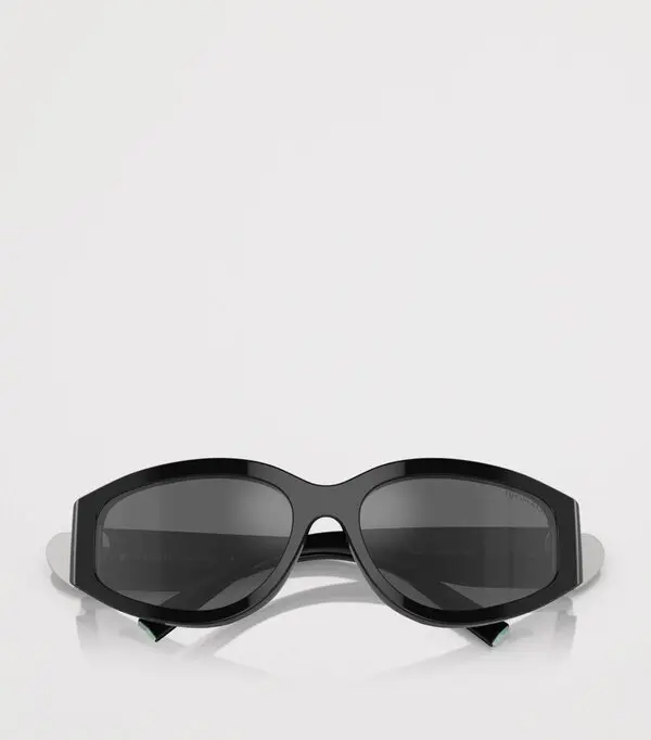 Tiffany & Co. Acetate Tf4217 Irregular Sunglasses - Black