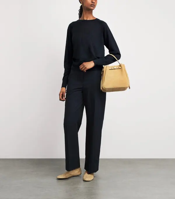 Agnona Linen-silk Crew-neck Sweater