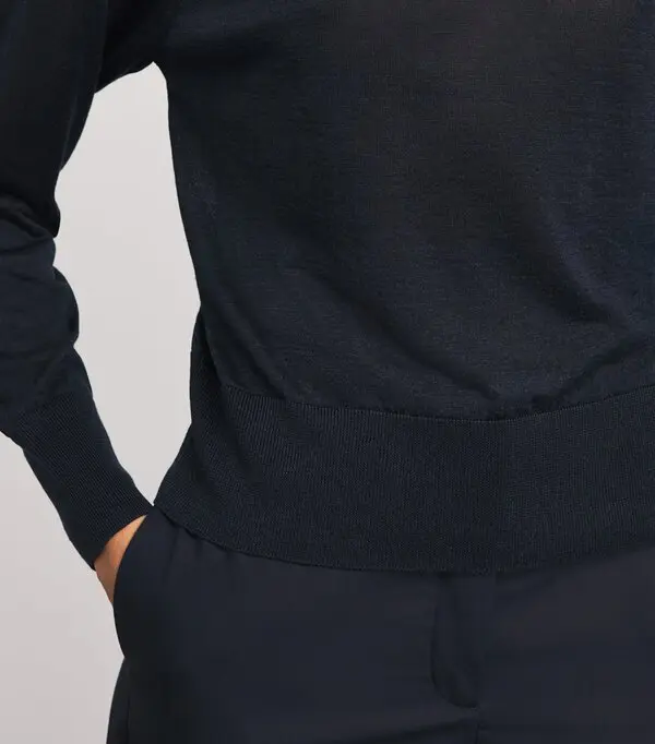 Agnona Linen-silk Crew-neck Sweater