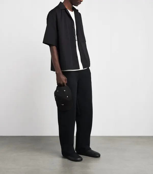 AMI Paris Cotton De Coeur Sweatpants - Black