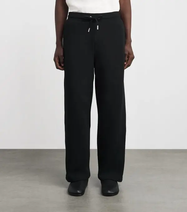 AMI Paris Cotton De Coeur Sweatpants - Black