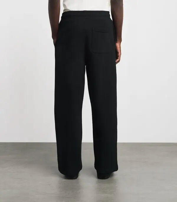 AMI Paris Cotton De Coeur Sweatpants - Black