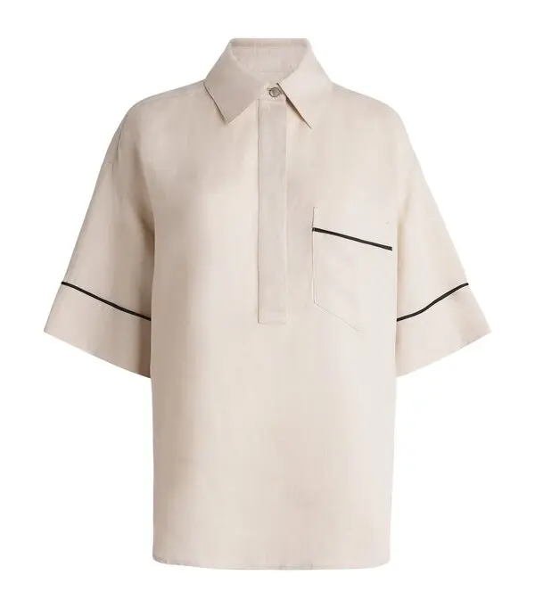 Agnona Linen Shirt - Beige