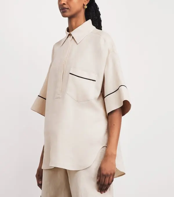 Agnona Linen Shirt - Beige