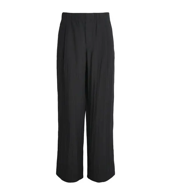 Our Legacy Linen-blend Wide-leg Leisure Trousers - Black