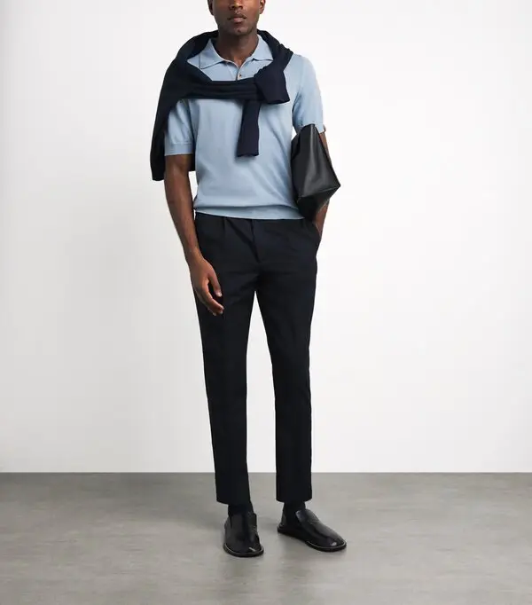 Jacob Cohen Brushed Cotton Polo Shirt