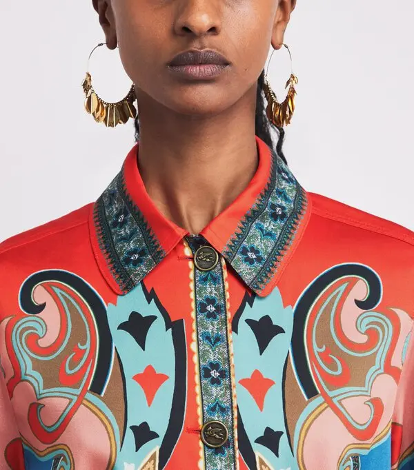 Etro Paisley Belted Overshirt