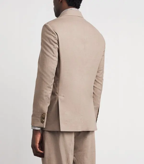 ALAN SCOTT Worsted Cashmere Slim Blazer