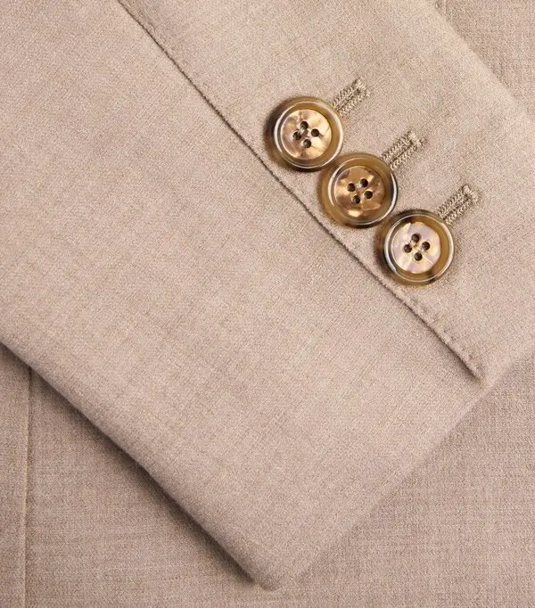 ALAN SCOTT Worsted Cashmere Slim Blazer