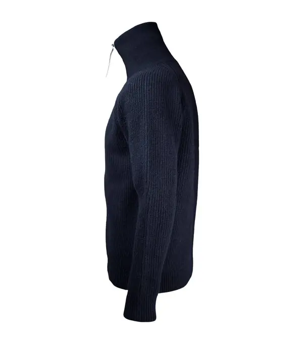 ALAN SCOTT Cashmere Rib-knit Cardigan