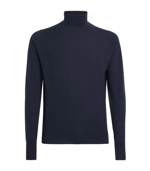 ALAN SCOTT Superfine Merino Wool Rollneck Sweater