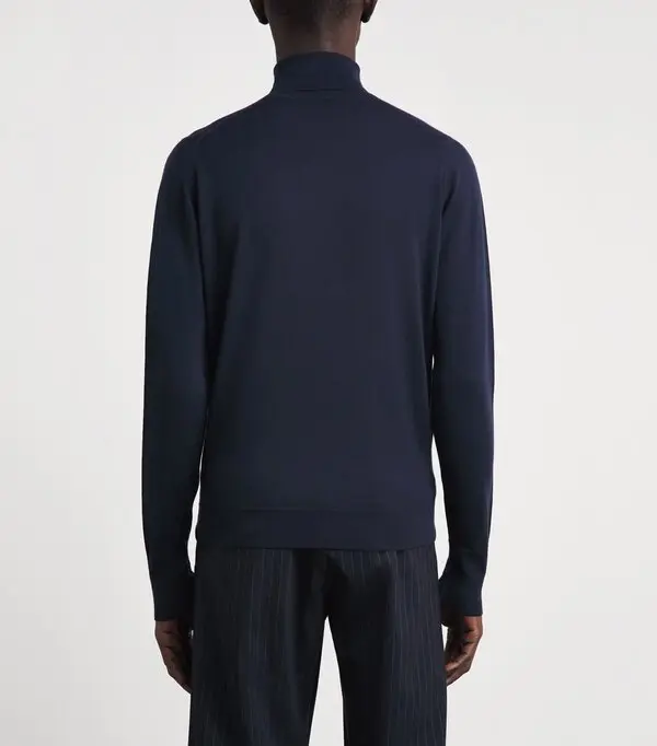 ALAN SCOTT Superfine Merino Wool Rollneck Sweater